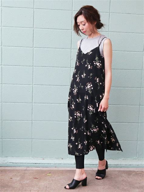 キャミワンピの下は何を着る？オシャレ女子がやっている旬のレイヤードスタイル★ Folk