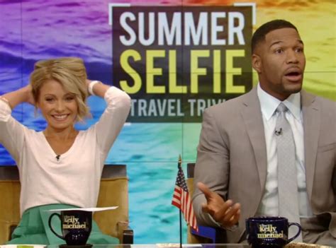 Oops Michael Gives Away A Trip From Kelly Ripa And Michael Strahans