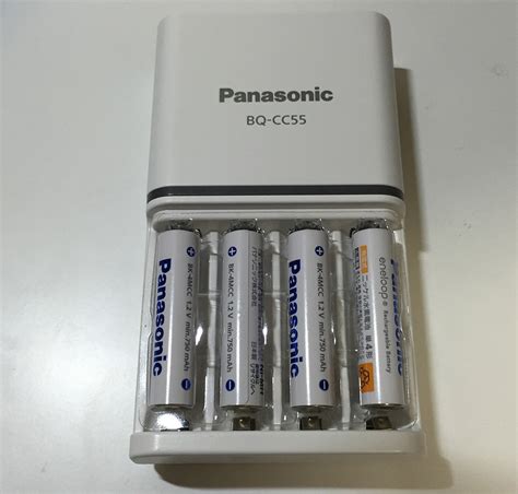Panasonicのeneloopの充電器セットk Kj55mcc04のパッケージ・製品表記と取説 ヨコログ