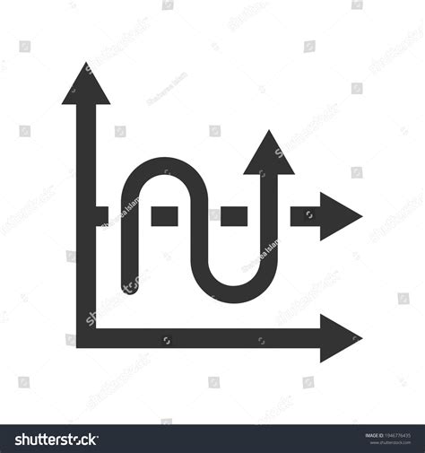 Marketing Progress Graph Icon Vector Graphics Stock Vector Royalty