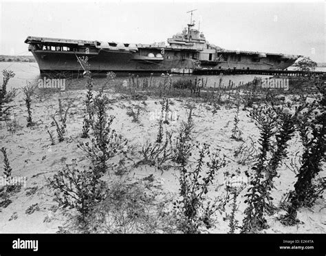 The Uss Bunker Hill Cv 17 An Essex Class Aircraft Carrier Is