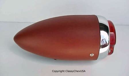 1939 Chevrolet Chevy Car Tail Light Assembly Led Primer Pair