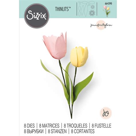 Sizzix Thinlits Die Set 8pk Tulip Shopee Philippines