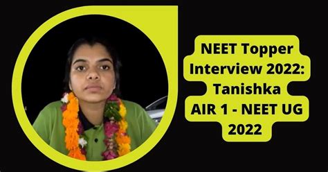 Rajsthan Girl Tanishka Neet Topper 2022
