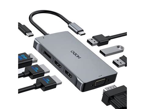 Buy Usb C Docking Station Dual Monitor8 In 1 Usb C Hub To Dual 4k Hdmi