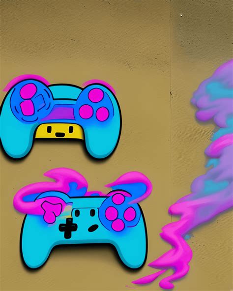Nintendo Pro Controller Street Graffiti Graphic · Creative Fabrica