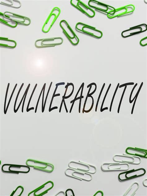 Conceptual Caption Vulnerability Business Showcase State Of Being Exposed To The Possibility Of