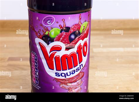 Plastic Bottle Of Vimto Squash Stock Photo Alamy