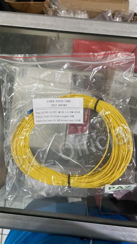 Patch Cord Simplex Paz Ori Sc Upc To Sc Upc Konektor Bisa Request Paz