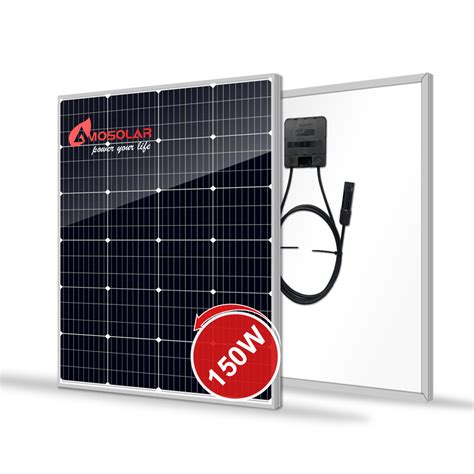Professional Amosolar PV Module 150W Monocrystalline Small Solar Panel