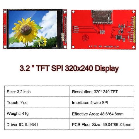 3 2inch Ili9341 Spi Tft Lcd Display Touch Panel 320x240 Tft Lcd Touch Screen 5v 3 3v Stm32