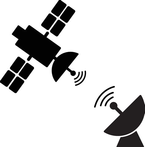 Satellite GPS Navigation Pictogram Vehicle Navigation Technology