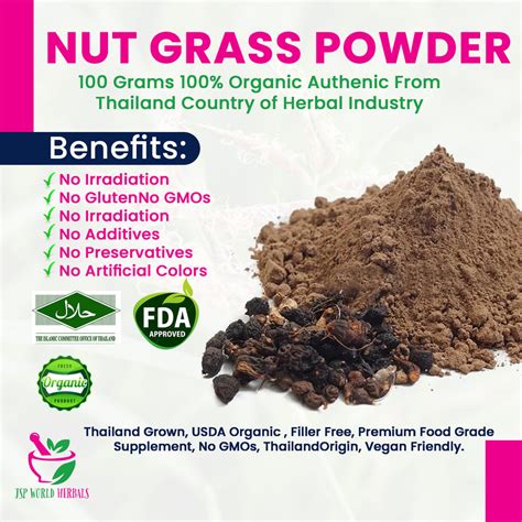 Nut Grass Powder Which Help To Slow The Skins Aging No Gmos Jsp