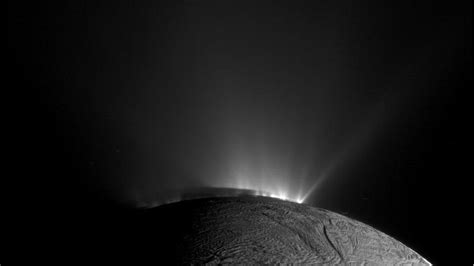 Cassini Probe Sweeps Over Saturns Moon Enceladus Saturns Moons