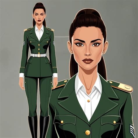 Army Uniform Design Premium Ai Generated Image