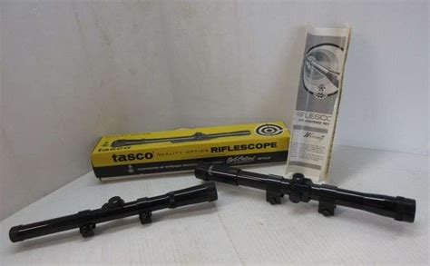 Tasco 4x20 Scope And A Tasco 4x15 Scope With Bases Albrecht Auction