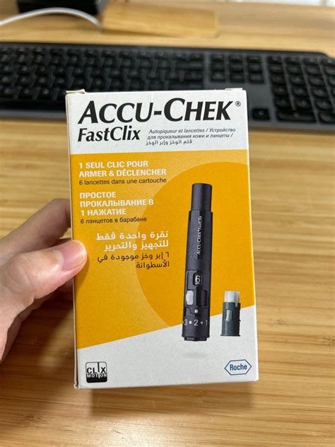 Accu Chek Fastclix Lancing Device Health And Nutrition Medical Supplies And Tools On Carousell