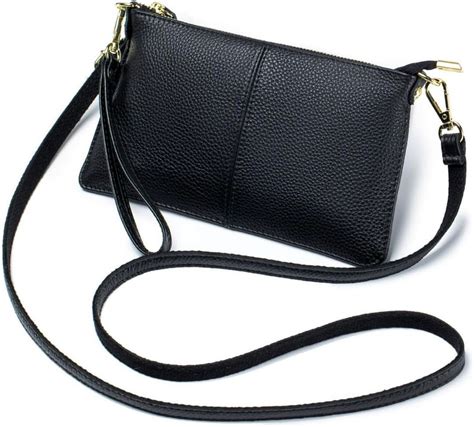 Genuine Leather Crossbody Phone Bag For Women Slim Small Shoulder Bag