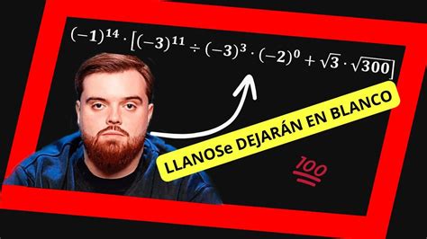 Operaciones COMBINADAS con POTENCIAS NÚMEROS ENTEROS y RAÍCES aplicando las propiedades YouTube