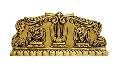 Esplanade Brass Shankh Chakra Namah Showpiece Shankha Chakra Tilak