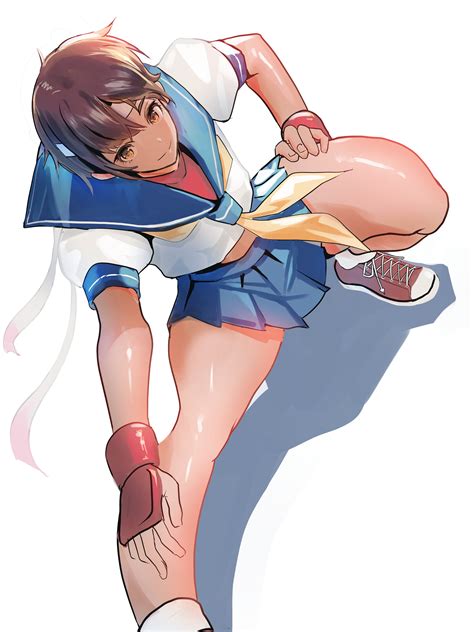 Kasugano Sakura Street Fighter And 1 More Drawn By Meke 77842928