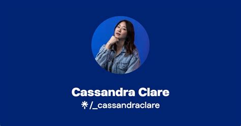 Cassandra Clare Instagram Tiktok Linktree