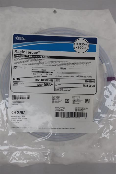 New Boston Scientific 46592 Magic Torque Sraight Tip Shapeable