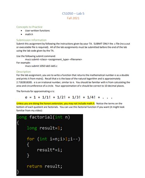 Solved CS1050 Lab 5 Fall 2021 Concepts To Practice Chegg
