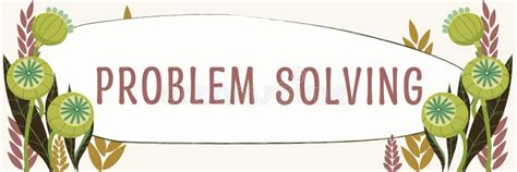 Handwriting Text Problem Solving Word Written On Having A Good