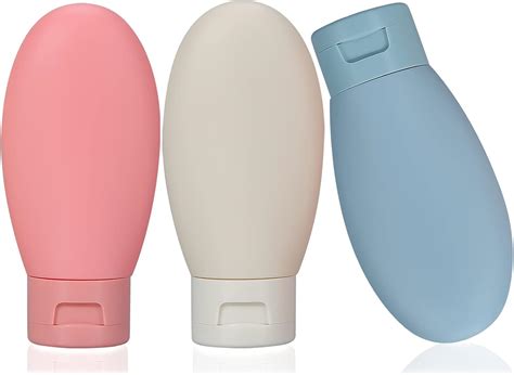 Juego De 3 Botellas De Viajebotellas Y Contenedores De Viaje De 60ml