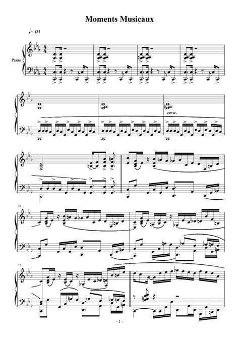 Thisisit2009 Moments Musicaux钢琴谱 流钢复活计划 虫虫钢琴