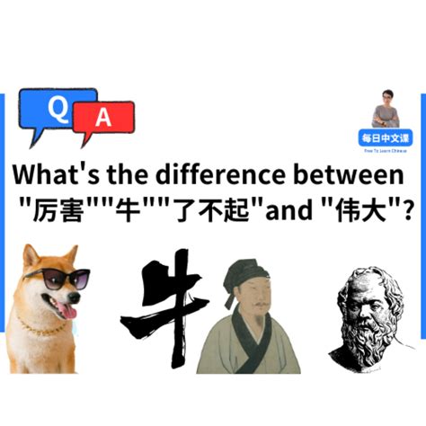【牛，厉害，了不起，伟大】有什么区别？ Whats The Difference 中文近义词 每日中文课 Free To Learn
