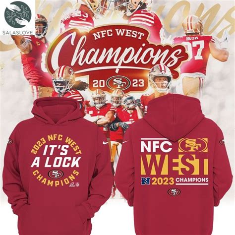 San Francisco 49ers Nfc West Champions 2023 Red Hoodie