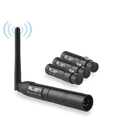 Alien 5 Pin Din 2 4g Ism Wireless Dmx 512 Dfi Controller Xlr Receiver Transmitter For Disco Dj