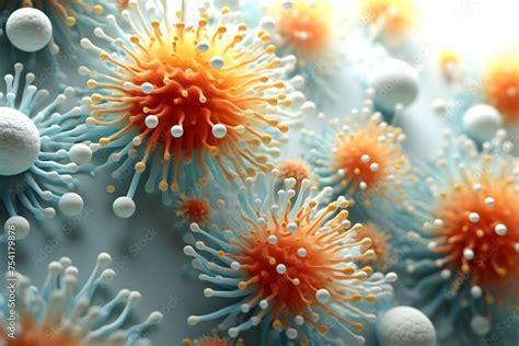 Ai Generated 3d Illustration Of Sars Cov 2 Virus Cells In Infected