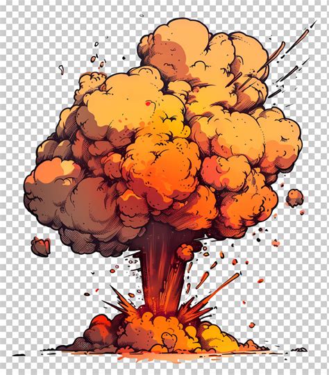 Animated Explosion Fiery Cartoon Explosion Illustration Png Clipart