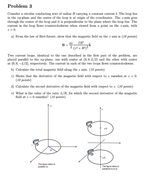 Solved Problem Consider A Circular Conducting Wire Of Chegg