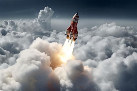 Premium Ai Image Rocket Launch Generative Ai