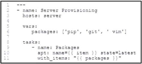 Refer To The Exhibit An Engineer Develops An Ansible Playbook To