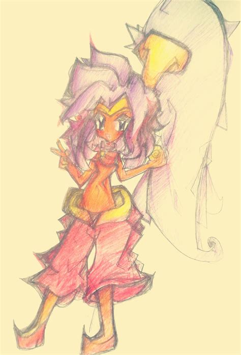 Shantae And Shell Pencil Colors By Bubbleteacrown On Deviantart