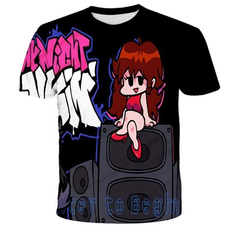 Camisetas Funkin De Fridany Night Para Niños Y Niñas Ropa De Verano