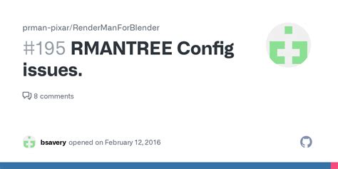 rmantree config issues · issue 195 · prman pixar rendermanforblender