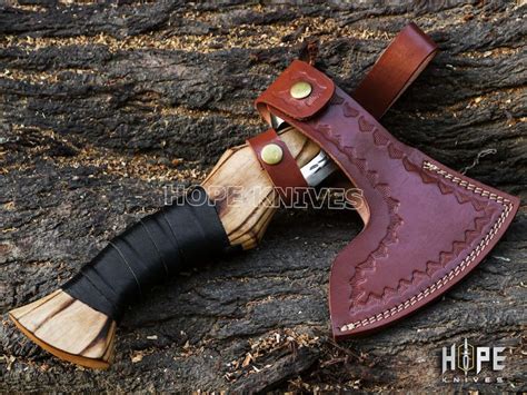 Custom Forged Carbon Steel Axe Viking Breaded Camping Axe Etsy
