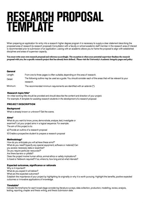 Choose From 40 Research Proposal Templates And Examples 100 Free