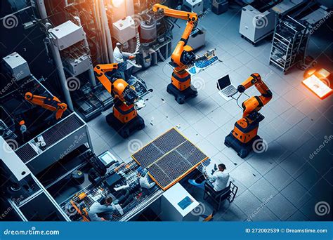 A Team Of Human And Robotic Workers Collaborating To Produce A Product
