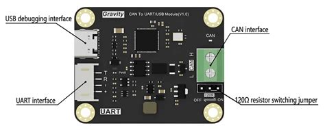 Gravity Can To Uart Usb Ttl Converter Communication Module Dfrobot