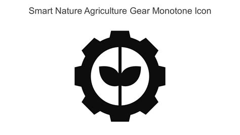 Smart Nature Agriculture Gear Monotone Icon In Powerpoint Pptx Png And Editable Eps Format PPT