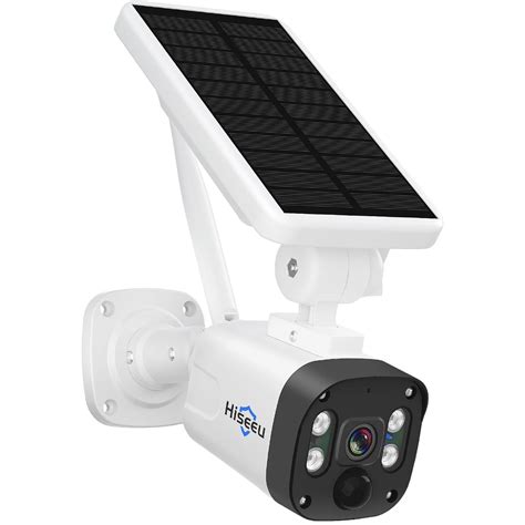 Hiseeu 4mp Solar Wireless Security Camera Outdoor With Pir Detection