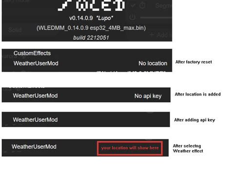 Weather Usermod WLED MoonModules Project