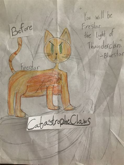 Firestar Warrior Cats By Catastropheclaws On Deviantart